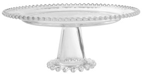 CÔTÉ TABLE Skleněný dortový stojan Pearl, čirá barva, sklo