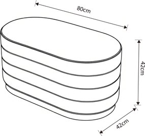 Taburet Bella růžový