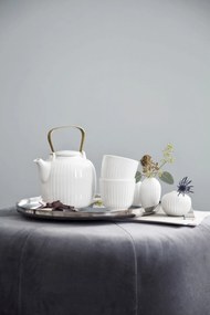 KÄHLER Porcelánová čajová konvice Hammershøi White 1,2 l, bílá barva, porcelán