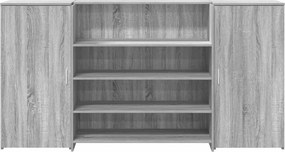 Recepční stůl hnědý dub 200x50x103,5 cm kompozitní dřevo 3324183