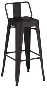 Barová židle Tempe, 4ks, černá, 43x43x94