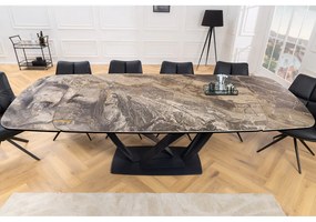 Massive home | Rozkládací keramický jídelní stůl Magma 180-220-260cm taupe mramor