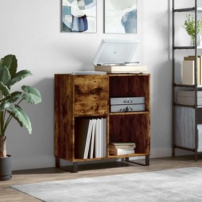 vidaXL Skříňka na LP desky 84,5 x 38 x 89 cm kompozitní dřevo [831780] Barva: kouřový dub