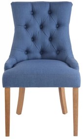 Bhm germany Jídelní židle Arton (SET 2 ks), modrá / přírodní dřevo