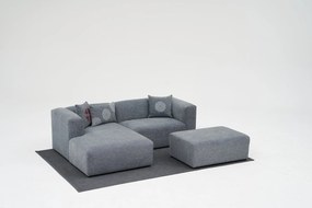 Hanah Home Rohová pohovka LINDEN MINI levá šedá