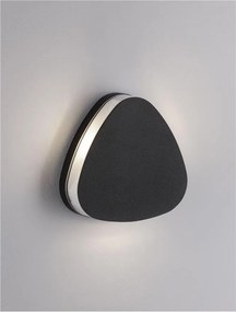 NV 9492600 Venkovní nástěnné svítidlo PARRIS antracitový hliník a čirý akryl LED 7.5W 3000K 220-240V 170st. IP65 - NOVA LUCE