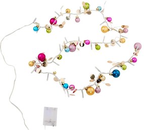 JOLLY LIGHTS LED Světelný řetěz s USB s kuličkami - růžová/modrá