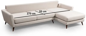 Hanah Home Rohová pohovka MAYORKA pravý roh béžová 303 cm 560ARE1152