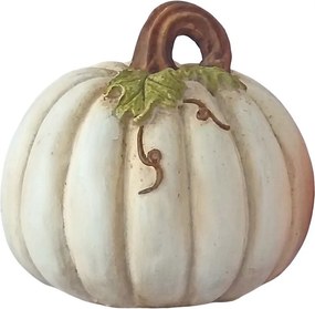 Béžová antik dekorace dýně Pumpkin - Ø 22*22 cm