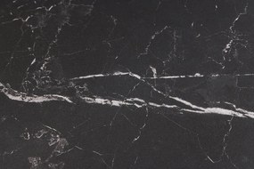 Designový konferenční stolek Rococo 100 cm černý / stříbrný