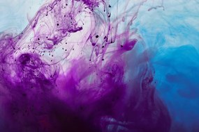 Tapeta magická fialovo-modrá abstrakce - 150x100 cm