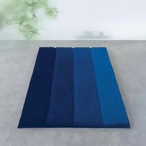 Spirella FOUR koupelnová předložka 60 x 90 cm modrá / polyester / prot