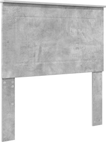 Rám postele s čelo Betonově šedá 90 x 200 cm Kompozitní dřevo 3409706