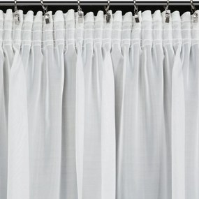ZÁCLONA NA PÁSCE LUCY 350X150 CM BÍLÁ