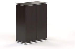 Střední skříň Creator 83,2 x 44,5 x 115,5 cm, bílá / wenge