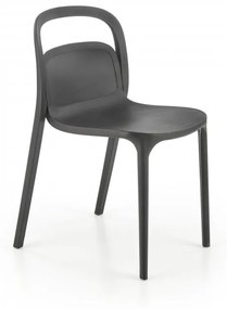 Židle- K490- Černá plastová