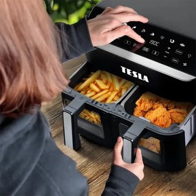TESLA Electronics AirCook - Multif. duální dig. horkovzd. fritéza 9 l 2400W/230V
