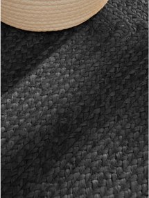 Černý oboustranný/ručně tkaný jutový koberec 80x150 cm Juno – Hanse Home