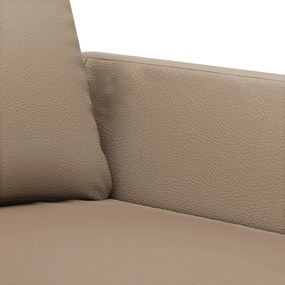 3dílná sedací souprava s poduškami cappuccino umělá kůže 3201744