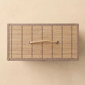 Bambusový koš na prádlo, 40 x 19 x 57 cm