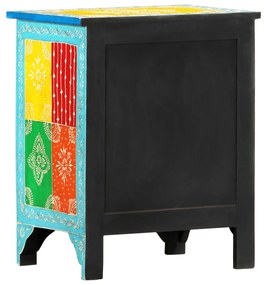 Ručně malovaný noční stolek 40 x 30 x 50 cm masivní mangovník,  286157
