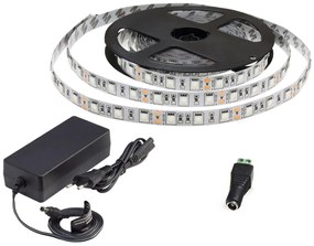 ECOLIGHT LED pásek - SMD 5050 - 2,5m - 60LED/m - 14,4W/m - 1500Lm - IP20 - červená+modrá - zdroj SADA