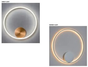 Redo Nástěnné/stropní led svítidlo Orbit Barva: Zlatá InDirect, Chromatičnost: 4 000 K (denní bílá) Triac, Ø - Průměr: 80cm