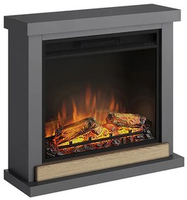 Tagu elektrický krb Hagen Solid Grey, 1500 W, LED