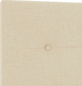 Výškově nastavitelné čelo postele s čelo Krémová 90 cm textil 3337800
