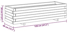 vidaXL Marketos Vyvýšený záhon 120 x 40 x 30 cm dřevo obdélníkový