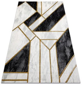 koberec EMERALD výhradní 1015 glamour, stylový mramor, geometrický če velikost 160x220 cm | krásné koberce cz