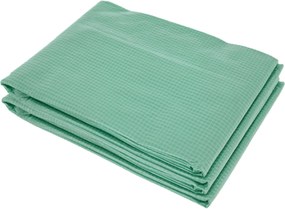 Náhradní fólie Outsunny 300 x 300 x 200 cm s předními dveřmi, 6 okenní fólie odolné proti roztržení pro skleníky, zahradní fólie pro skleník, zimní za