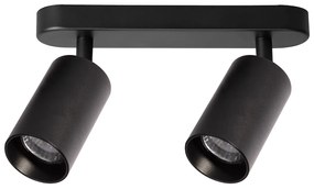 Bodové svítidlo Pipe, 2x černé kovové stínítko, b