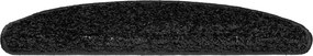 Schodové rohože 20 ks 65 x 21 x 4 cm černé, půlkulaté, velké 3365846