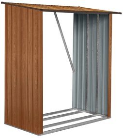 Zahradní dřevník EmaHome D-1D / 1,5 m² / 163 x 89 x 154 cm / červené dřevo