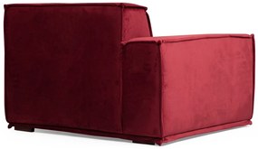 Designová rohová sedačka Valtina bordó - levá