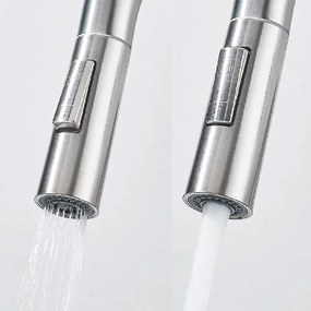 Rea Fresh High, kuchyňská baterie s výsuvnou sprškou, broušená ocel, REA-B6330