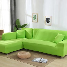 Elastický potah na pohovku či křeslo (2 sedadlový + 4 sedadlový) Barva: 19 světle zelená
