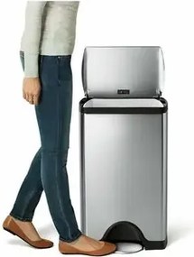 Simplehuman Pedálový odpadkový koš  – 38 l / obdélníkový / matná ocel