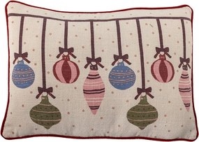 Bavlněný dekorační polštář s vánočním motivem 35x50 cm Ornamentia – Bloomingville