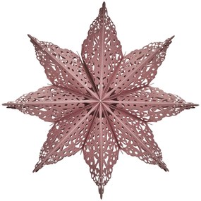 House Doctor Závěsná papírová hvězda Clip Star Dusty Rose 40 cm, růžová barva, papír