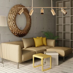 Toolight - Elegantní stropní svítidlo 5xGU10 APP210-3CPR, zlatá, OSW-03401