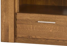 Televizní stolek Velvet II 24 111 cm z masivu s LED osvětlením dub Rustikal