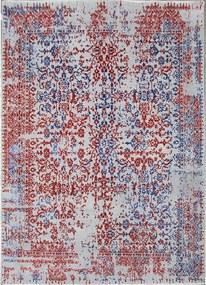 Ručne viazaný kusový koberec Diamond DC-JKM Silver / blue-red, 245x305, červená, chodba / predsieň, Diamond Carpets India
