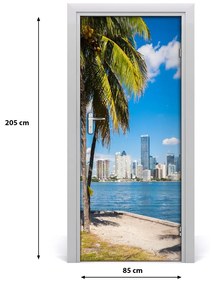 Fototapeta samolepící na dveře Miami 85x205 cm
