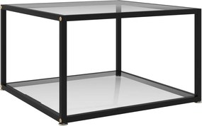 vidaXL Konferenční stolek 60 x 60 x 35 cm tvrzené sklo [322889] Barva: Bílá