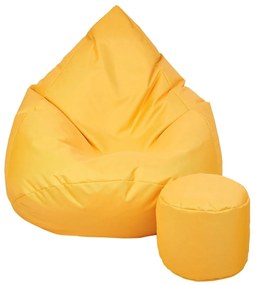 Supplies sedací vak OUTDOOR RELAX nesnímatelný potah - polyester ve žluté barvě