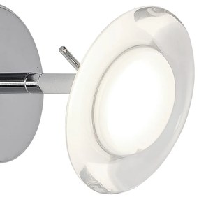 Nástěnné svítidlo Ellipse, 1x chromové kovové stínítko, ch
