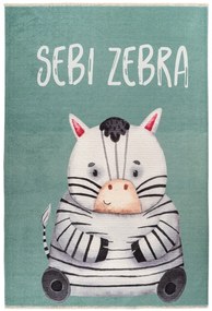 Obsession, Kusový koberec My Greta 614 zebra, 115x170, zelená, dětský pokoj
