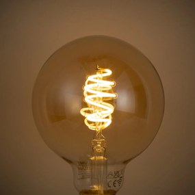 Sada 5 ks Chytré stmívatelné LED žárovky E27 G95 jantarové 4,9 W 320 lm 2500 K